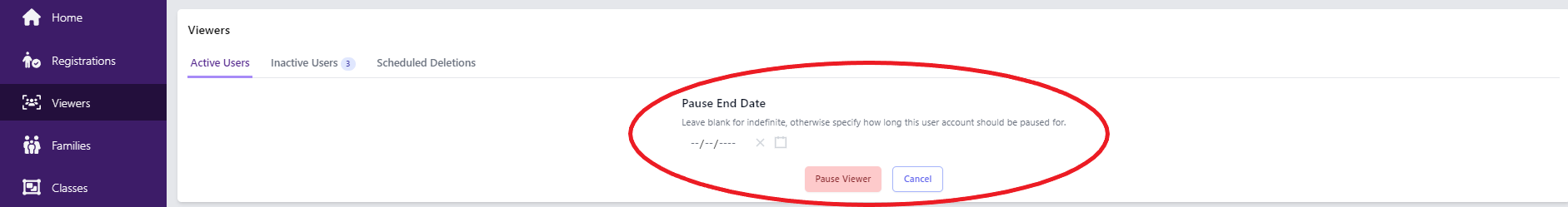 How to Pause Viewer Accounts? – PB&J TV (Admin Only)