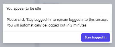 Dashboard Timer: Idle Timeout – PB&J TV (Admin Only)